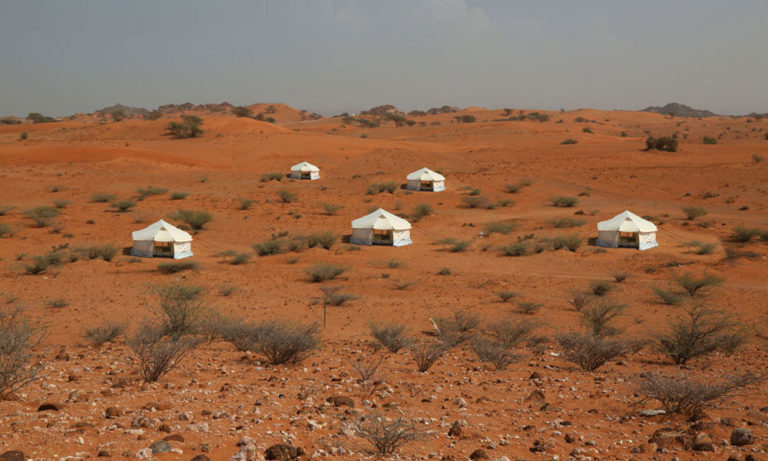 Core relief items and family tents in action